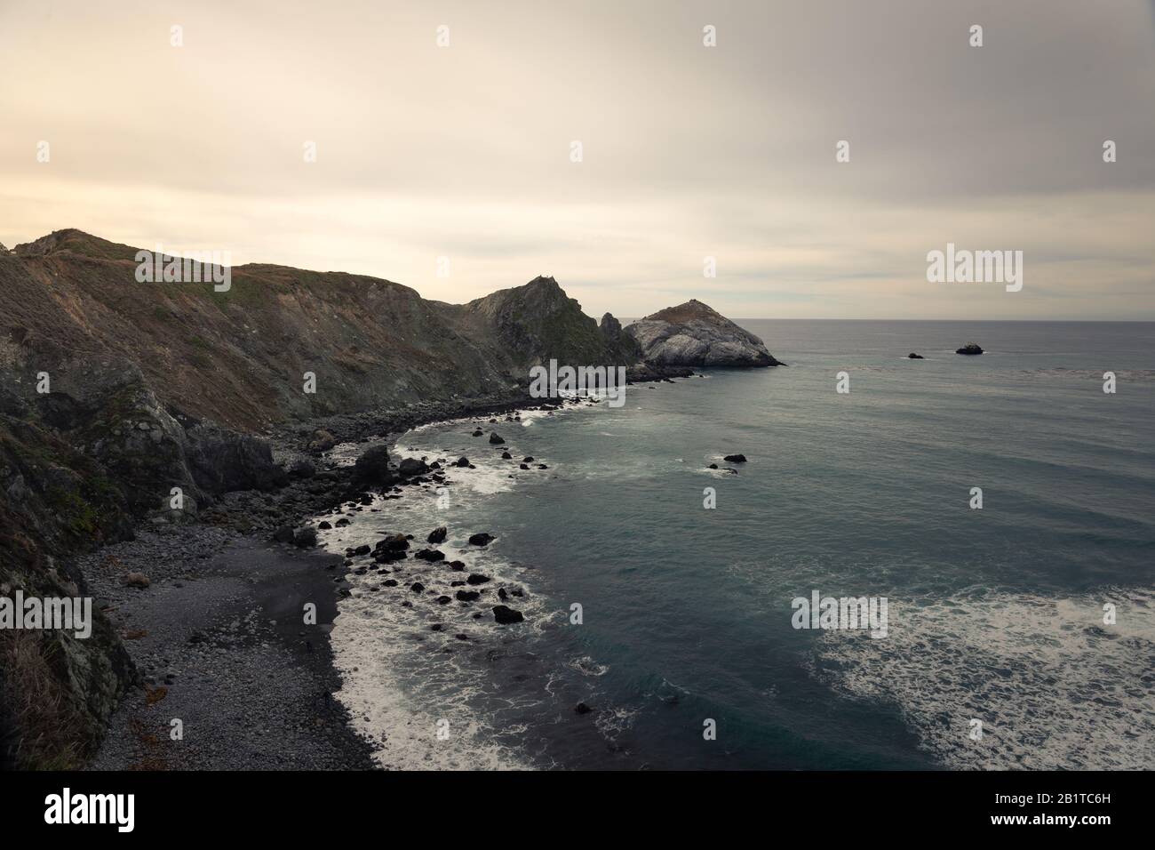 Big Sur highway views along California's coastline, United States Stock ...