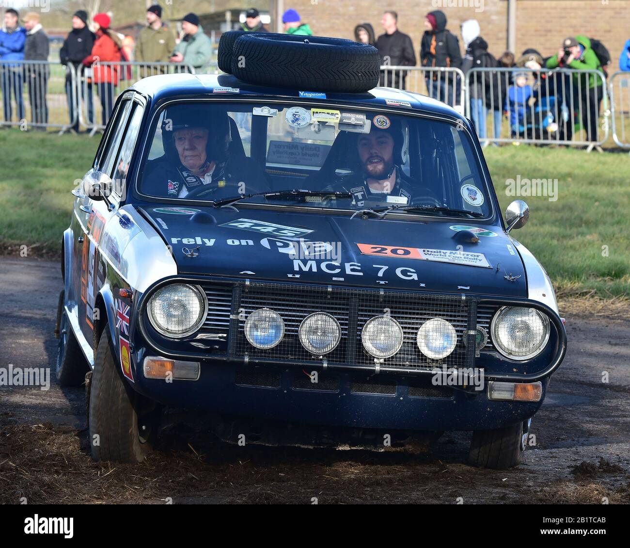 Bron Burrell, Austin Maxi 1750, Puff the Magic Wagon, Race Retro, NAEC ...