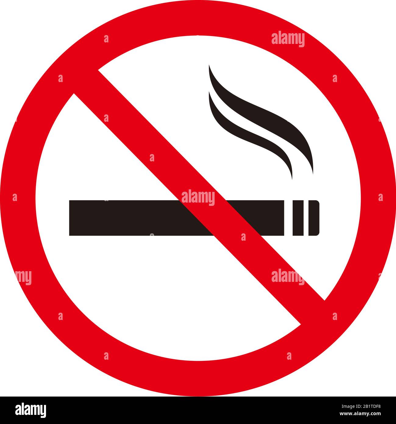 Prohibition of smoking zone Stock Vector Images - Alamy