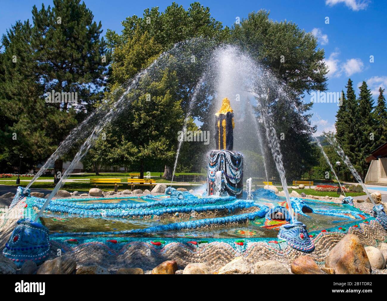 Moses fountain by the artist prof ernst fuchs hi-res stock photography ...