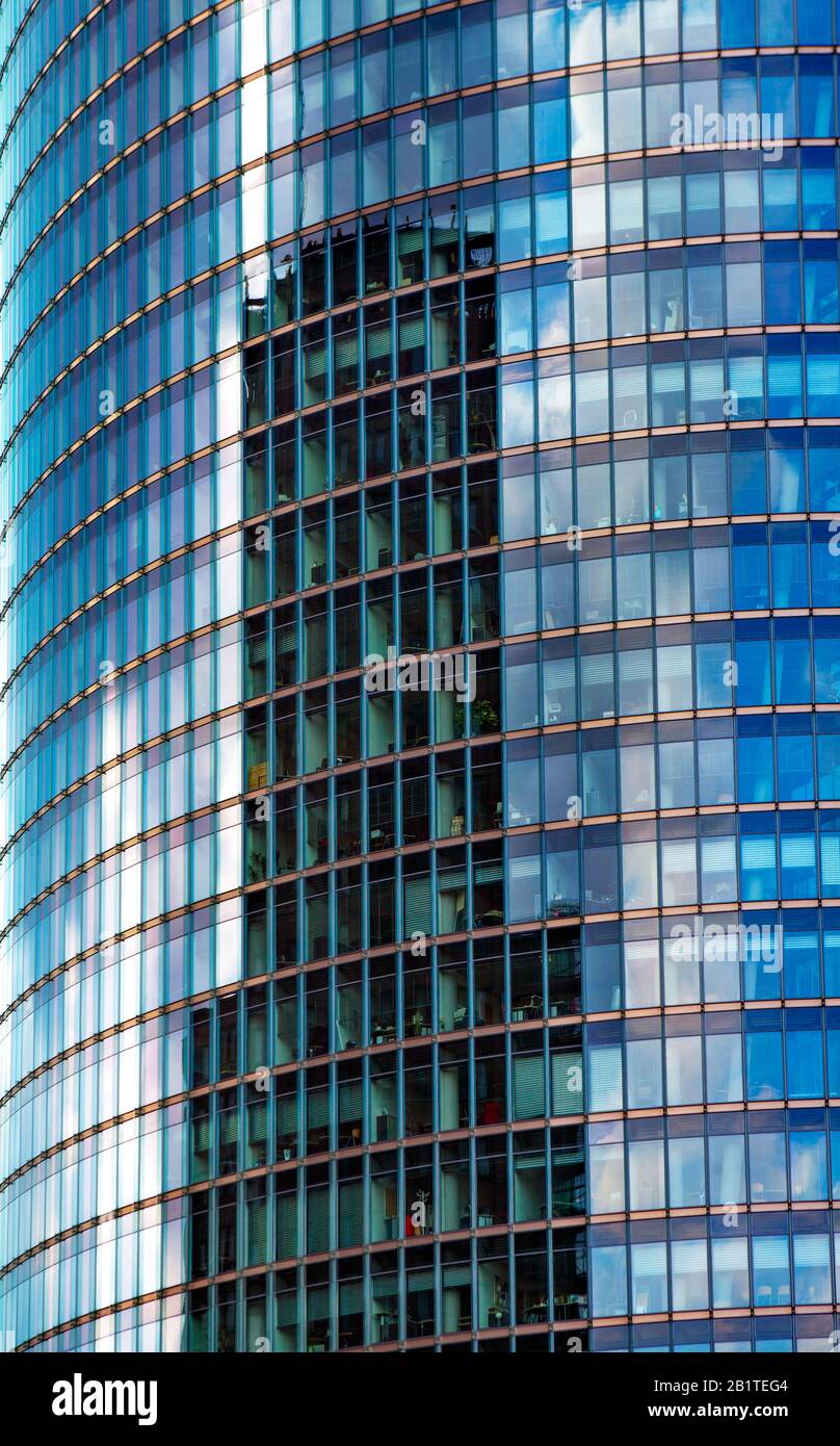 Modern architecture, high-rise building, Potsdamer Platz, Berlin ...