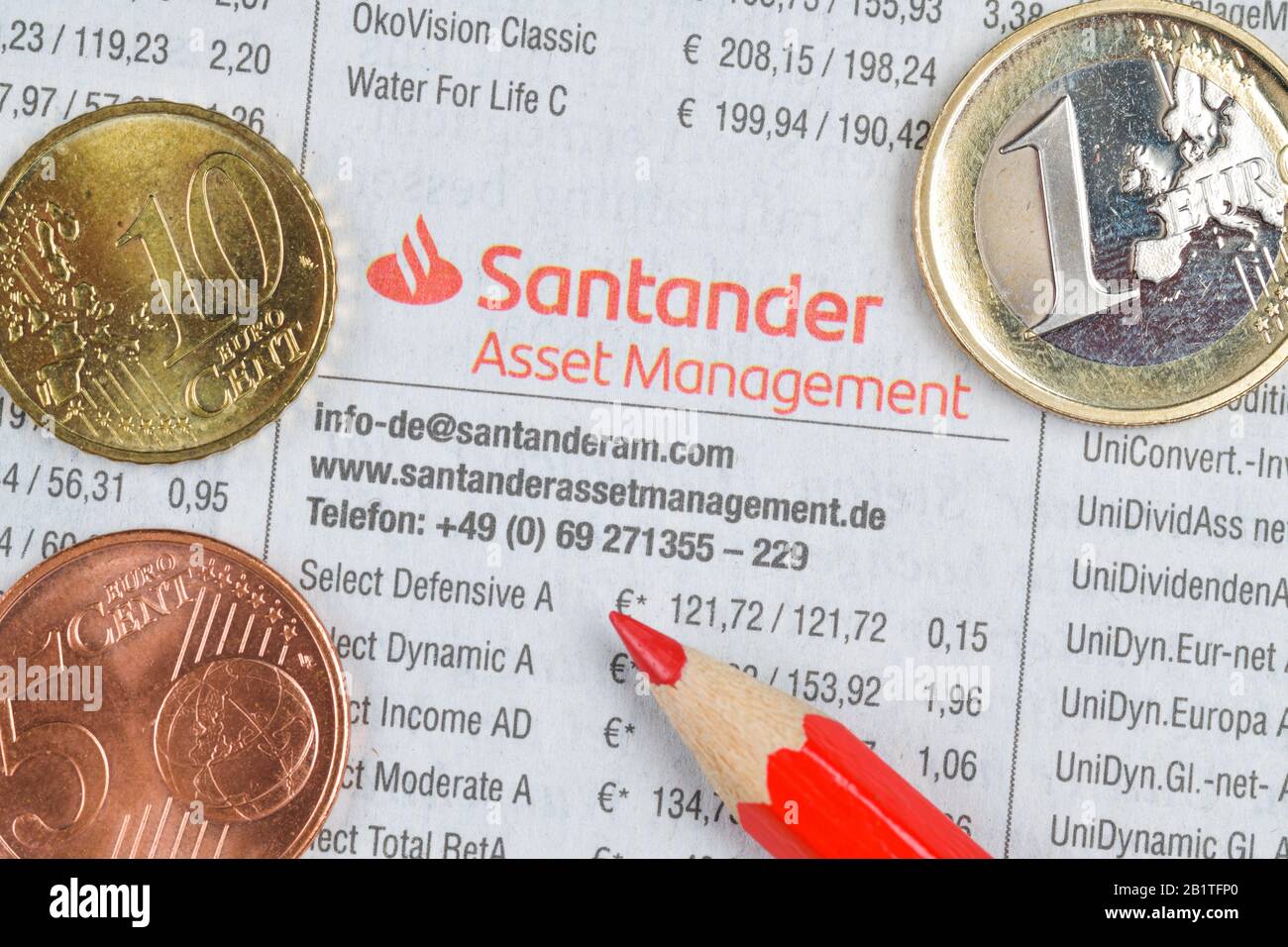Santander asset management hi-res stock photography and images - Alamy