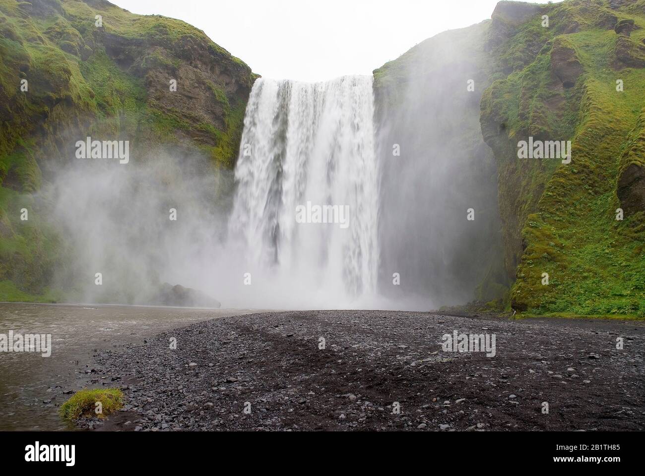 Skogafoss waterfall, Iceland, by Dominique Braud/Dembinsky Photo Assoc ...