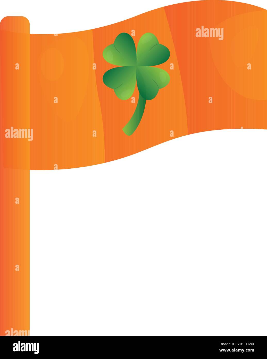 Isolated flag with a clover Stock Vector Image & Art - Alamy