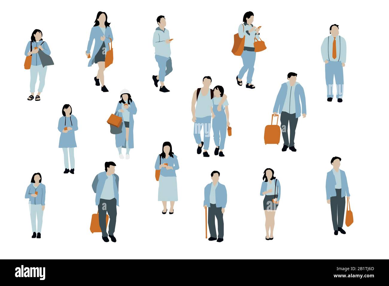 People illustration Cut Out Stock Images & Pictures - Alamy