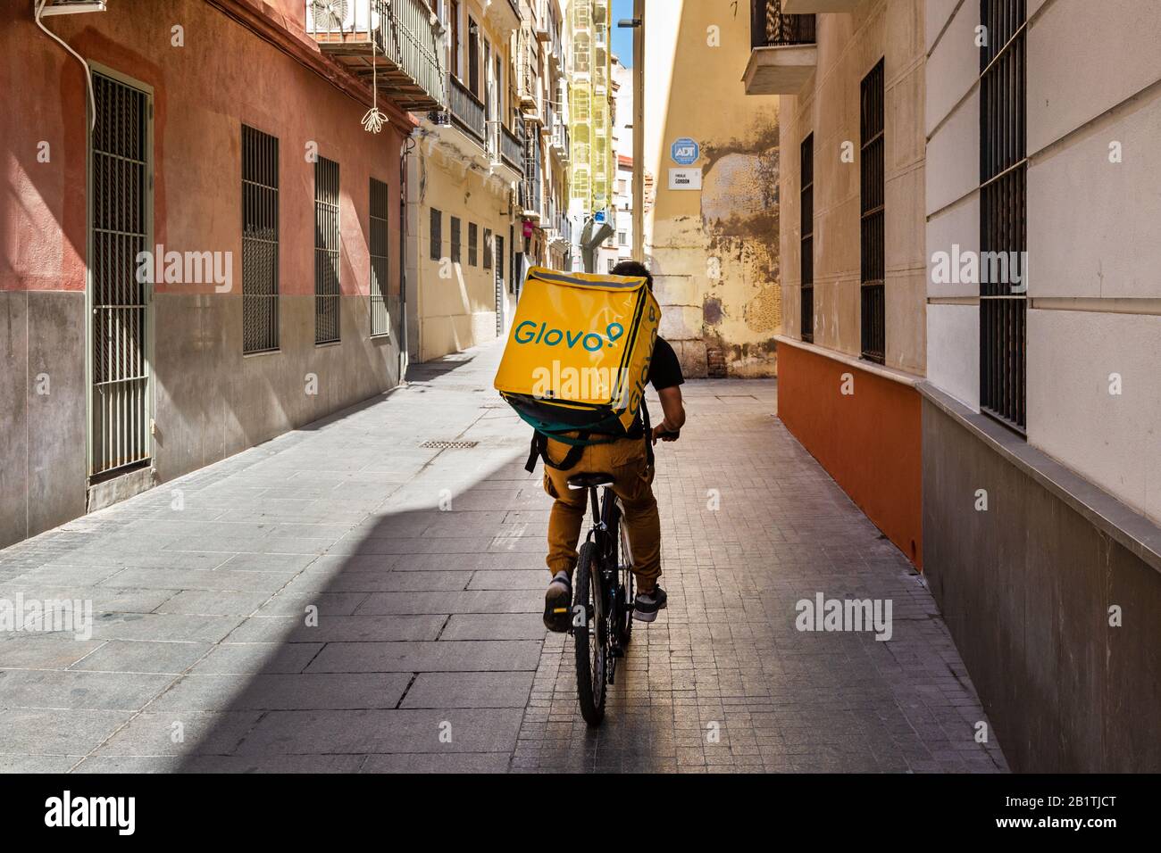 Glovo delivery bag in hi-res stock photography and images - Alamy