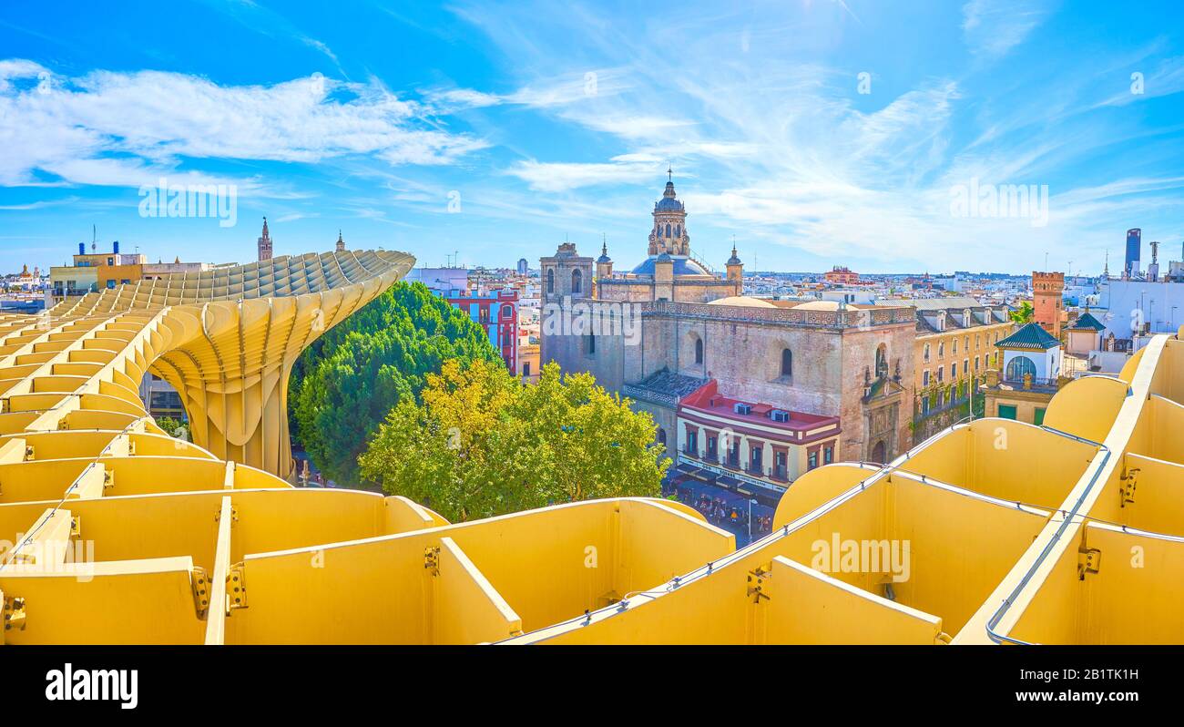 Metropol Parasol is one of the few places in old town allowing to enjoy ...