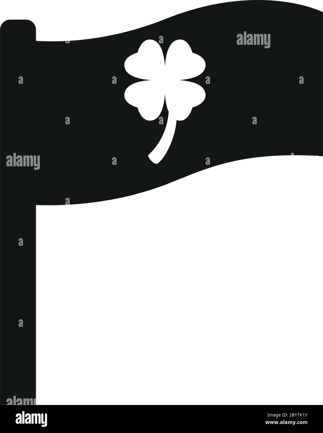 Isolated flag with a clover Stock Vector Image & Art - Alamy