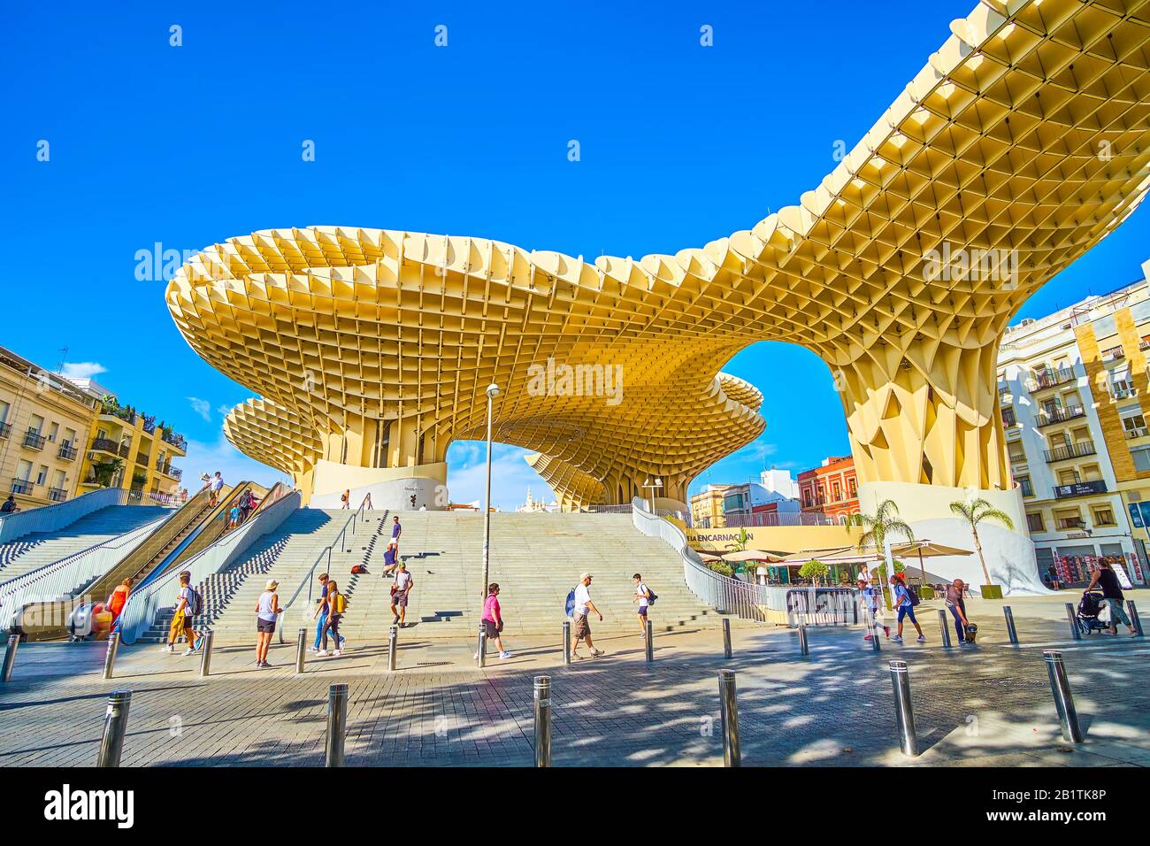 SEVILLE, SPAIN - OCTOBER 1, 2019: Metropol Parasol is one of the most ...