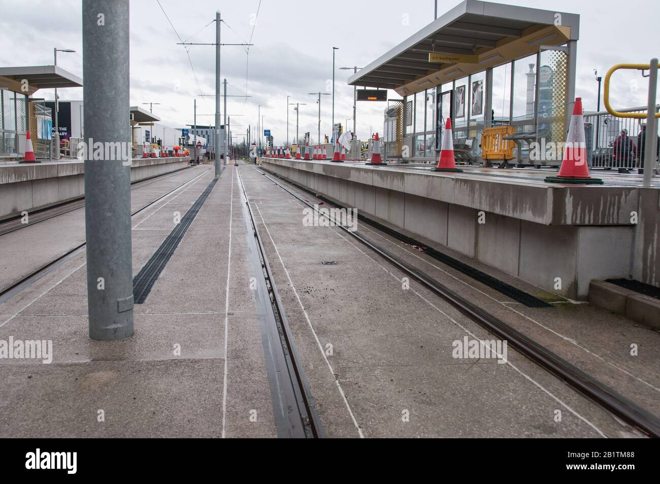Around the UK - New Station & Platform at Manchester Metrolink ...