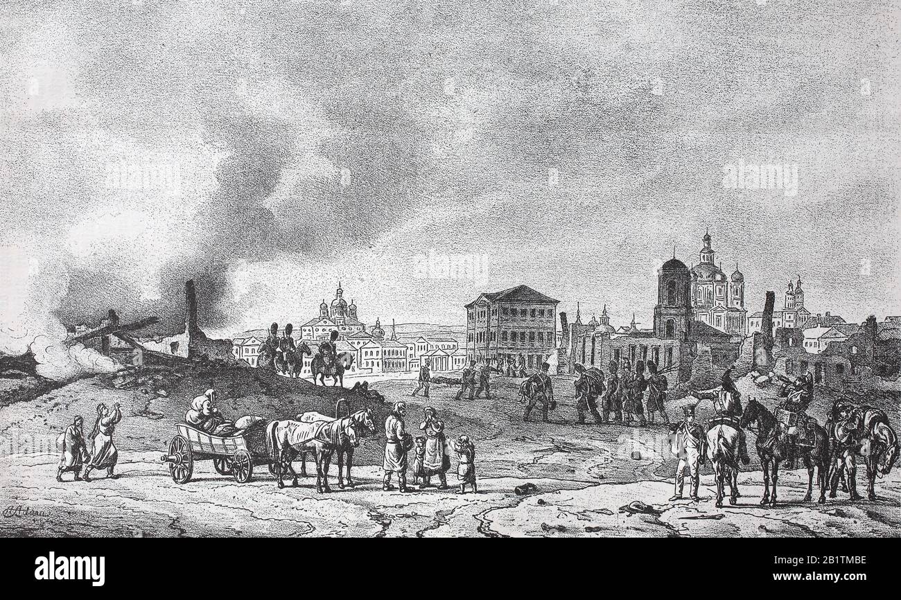 Napoleons invasion of russia hi-res stock photography and images - Alamy