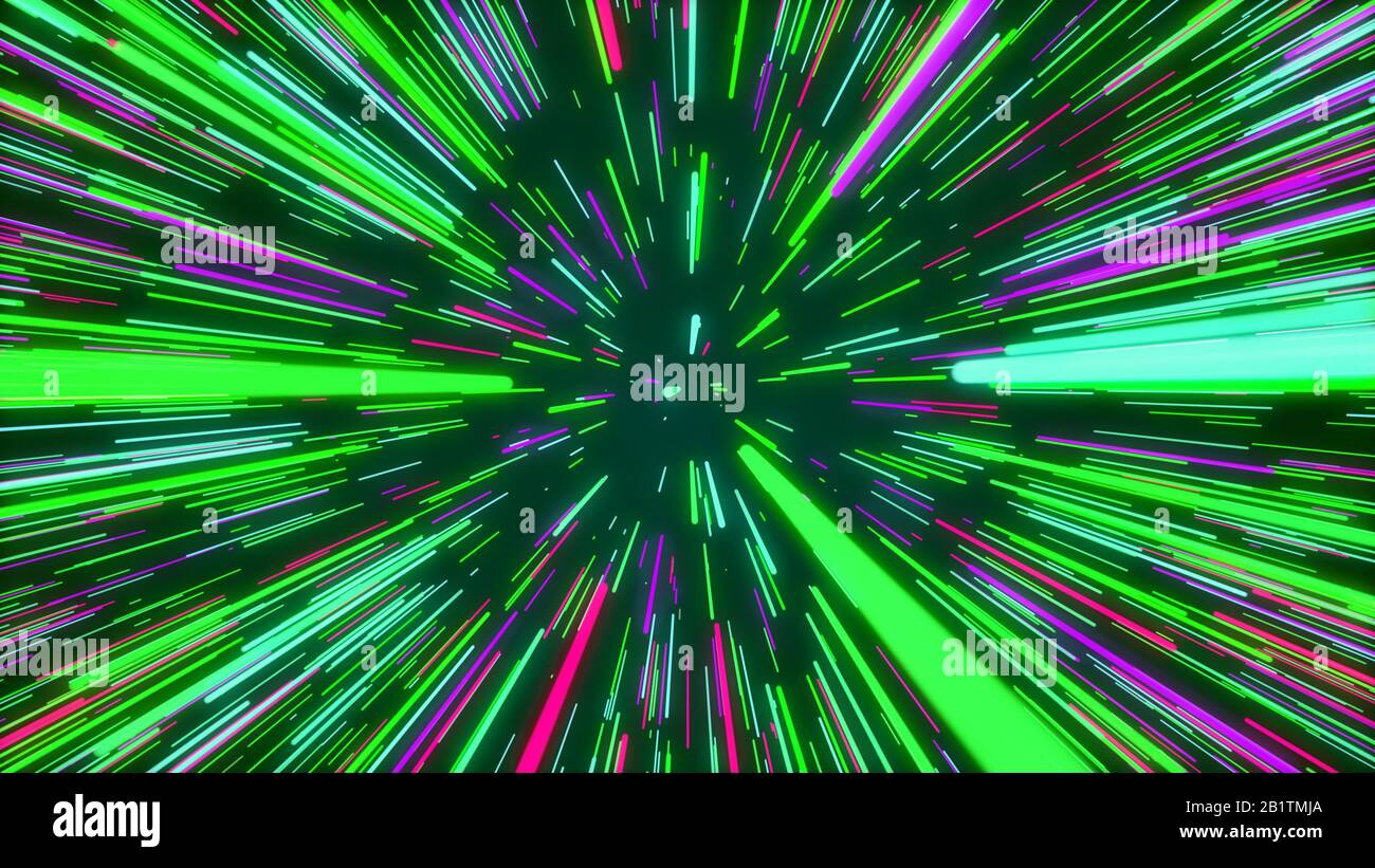 Childish 3d illustration of a multicolored cyber Universe portal from ...