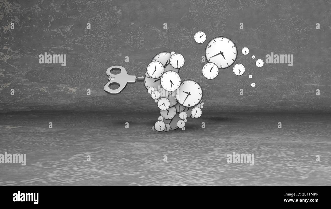 Rotating arrows analog clock hi-res stock photography and images - Alamy