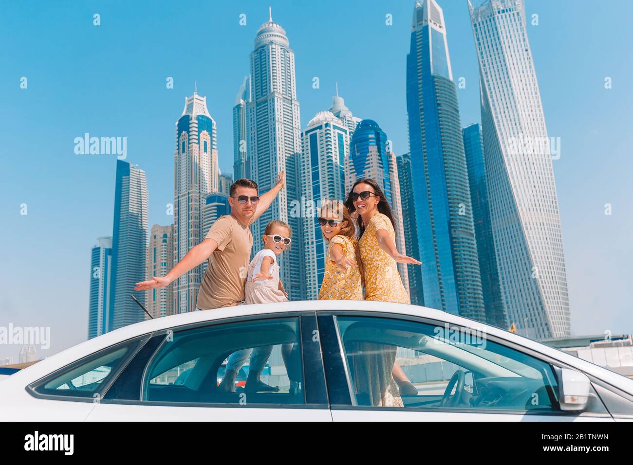 Summer car trip and young family on vacation Stock Photo - Alamy