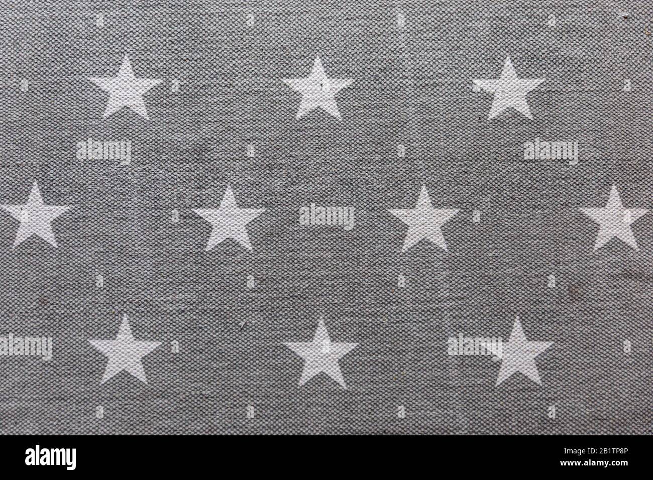 grey fabric background with white stars Stock Photo - Alamy