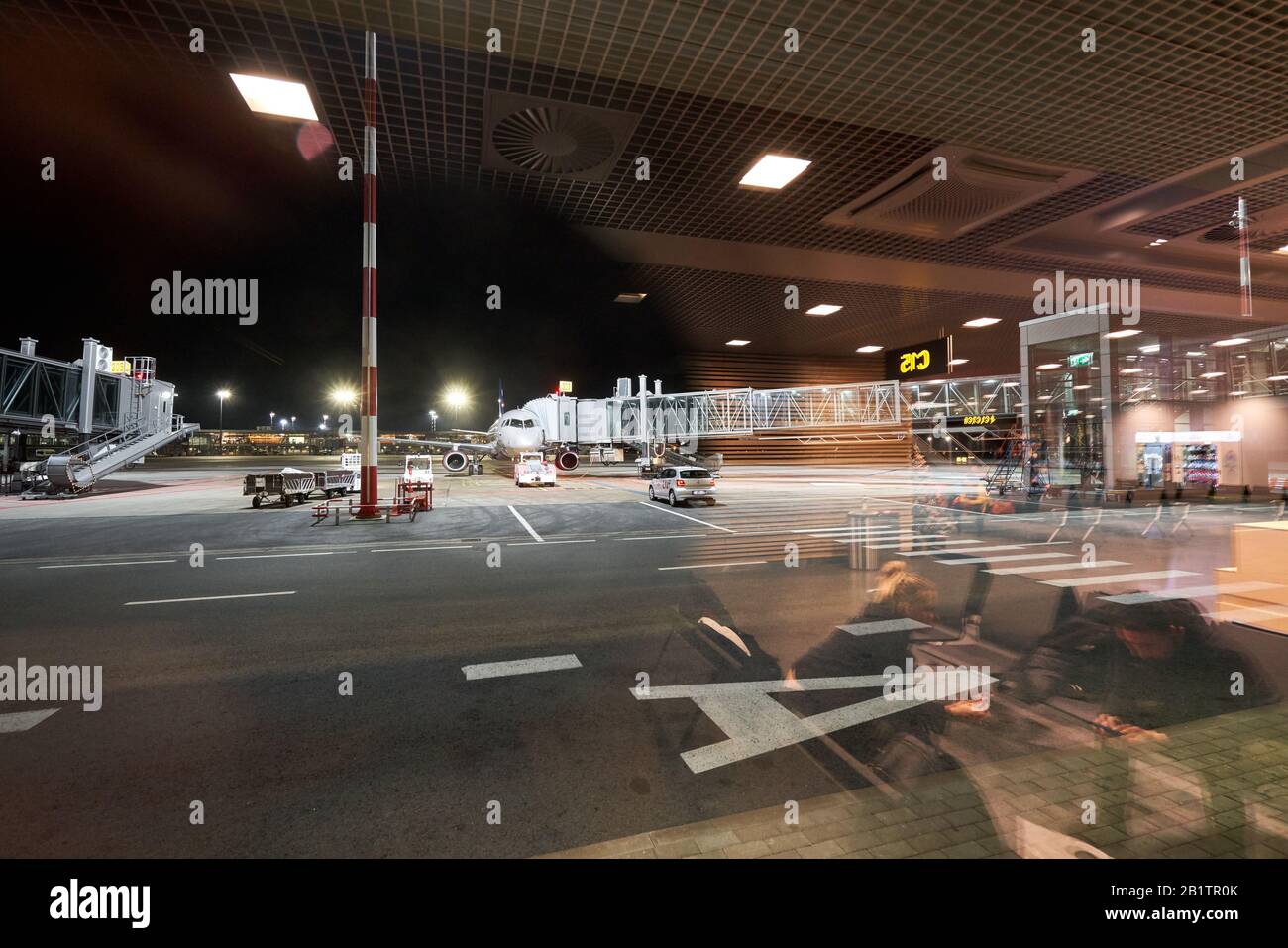 Riga, Latvia - December 11 2019. Riga International Airport, RIX ...