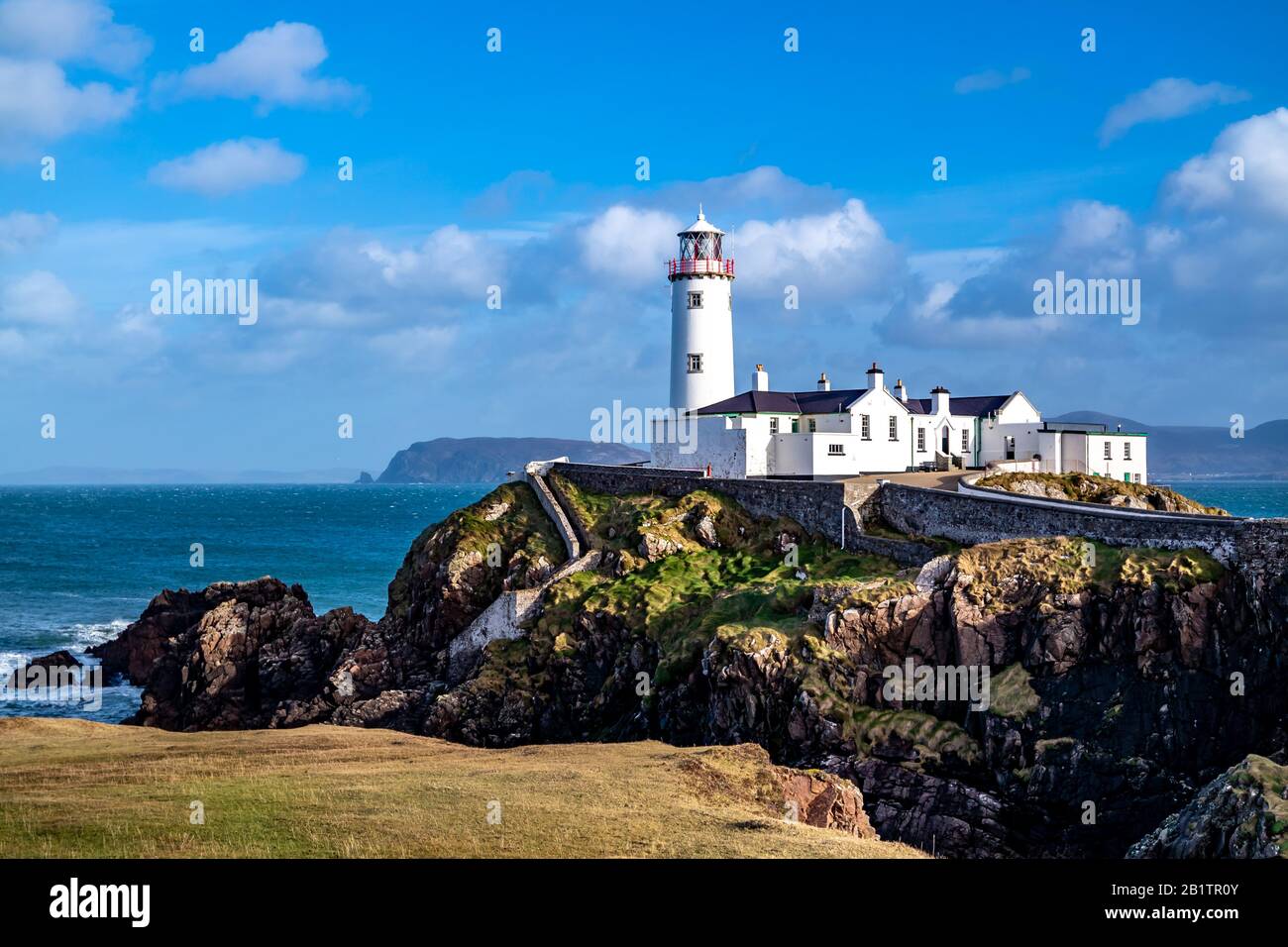 Fanad Head Lighthouse at Fanad Point in County Donegal, Republic of ...