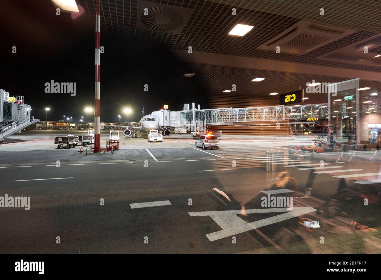 Riga, Latvia - December 11 2019. Riga International Airport, RIX ...