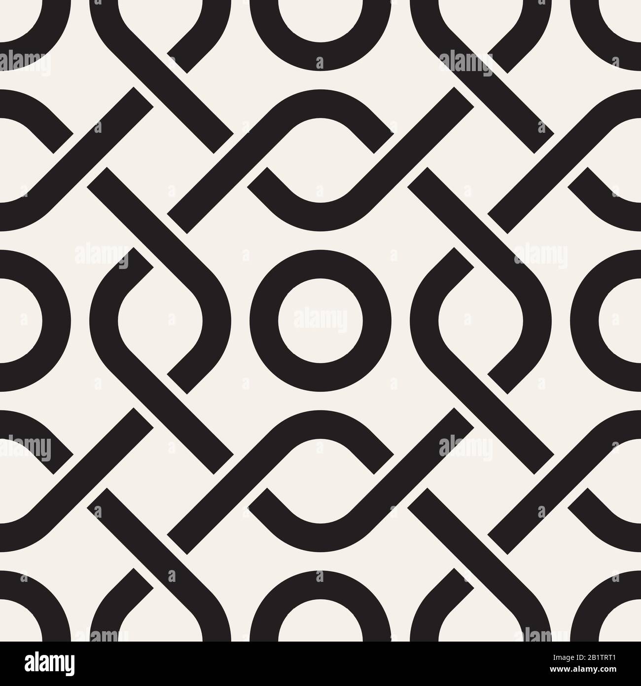 Vector seamless geometric pattern. Stylish abstract background. Repeating interweaving lines ...