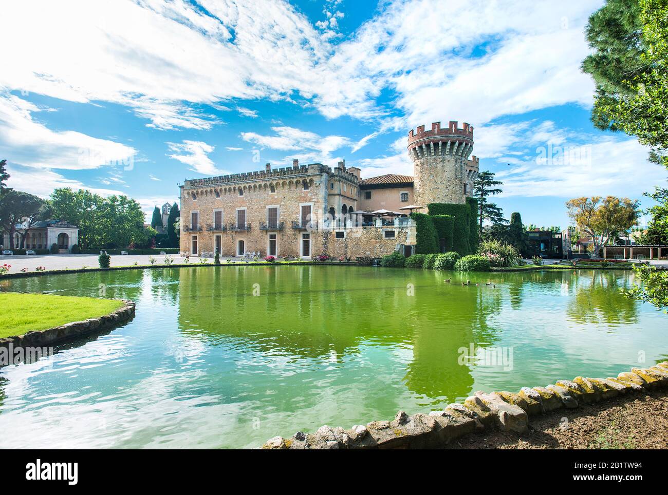 El Castillo de Peralada, Girona, Spain Stock Photo - Alamy