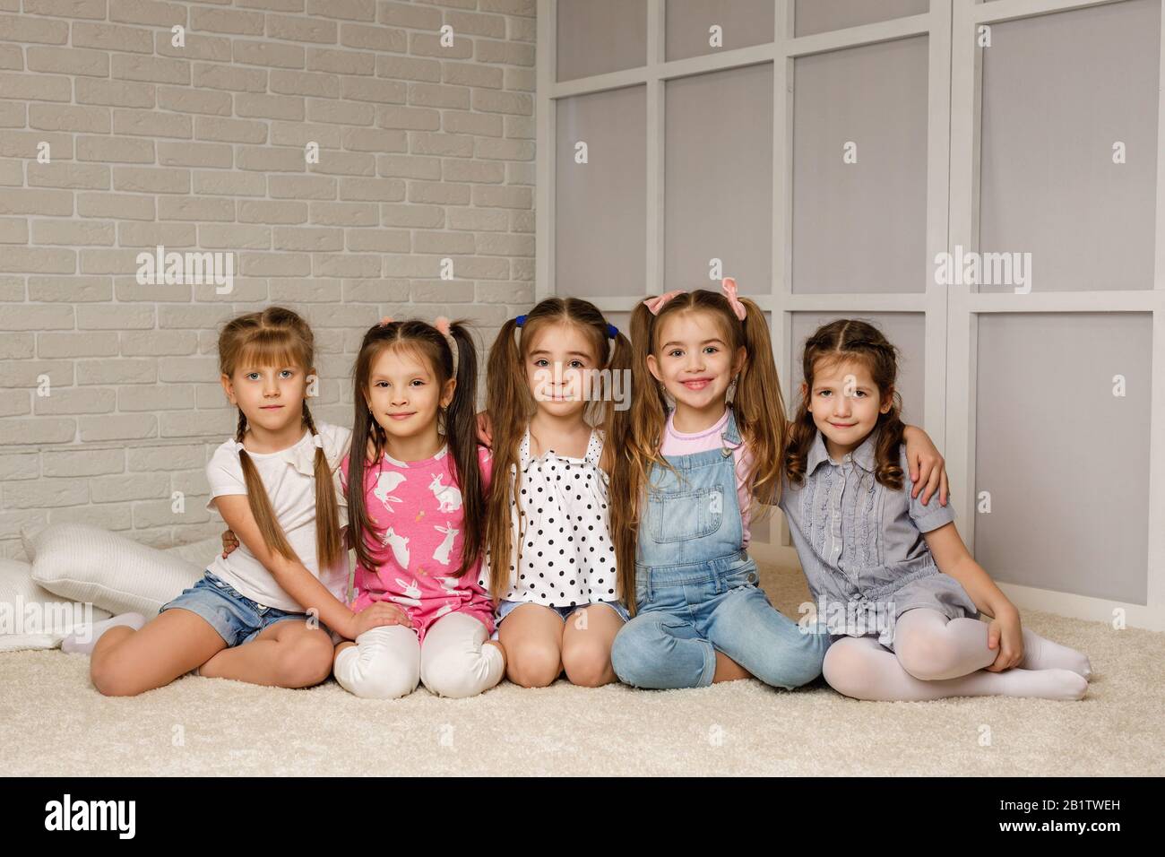Group Of Little Girls