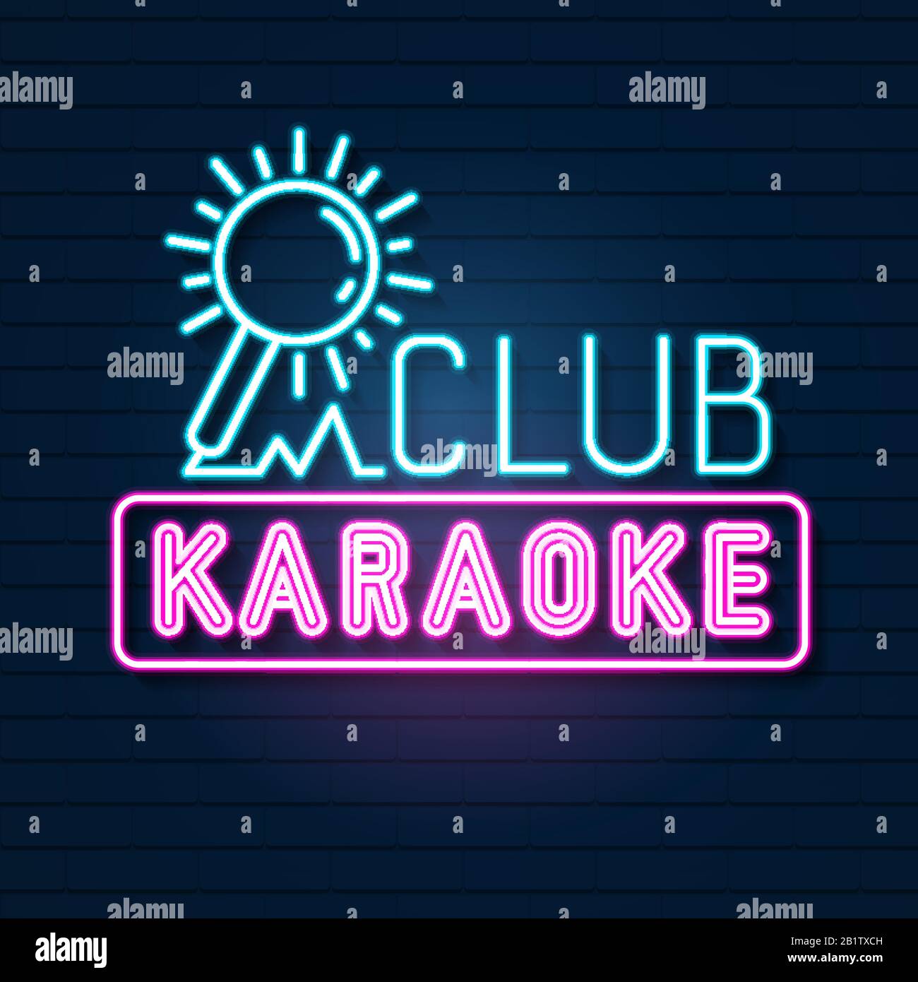 Bright led street light glowing Stock Vector Images - Alamy