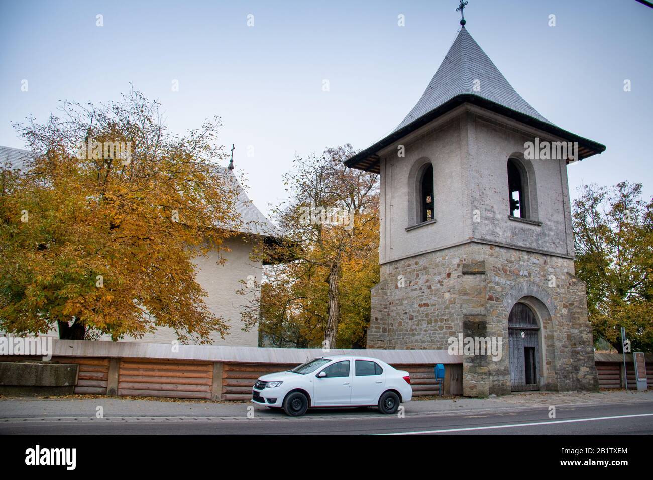 Orthodox monasteries of Bucovina. Arbore Monastery, built in 1503 and ...