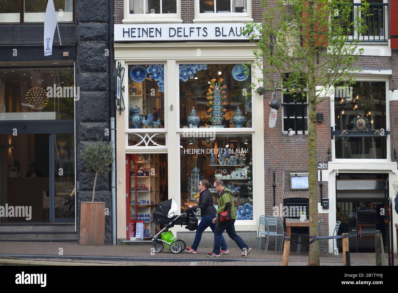 Heinen Delfts Blauw, Prinsengracht, Amsterdam, Niederlande Stock Photo ...