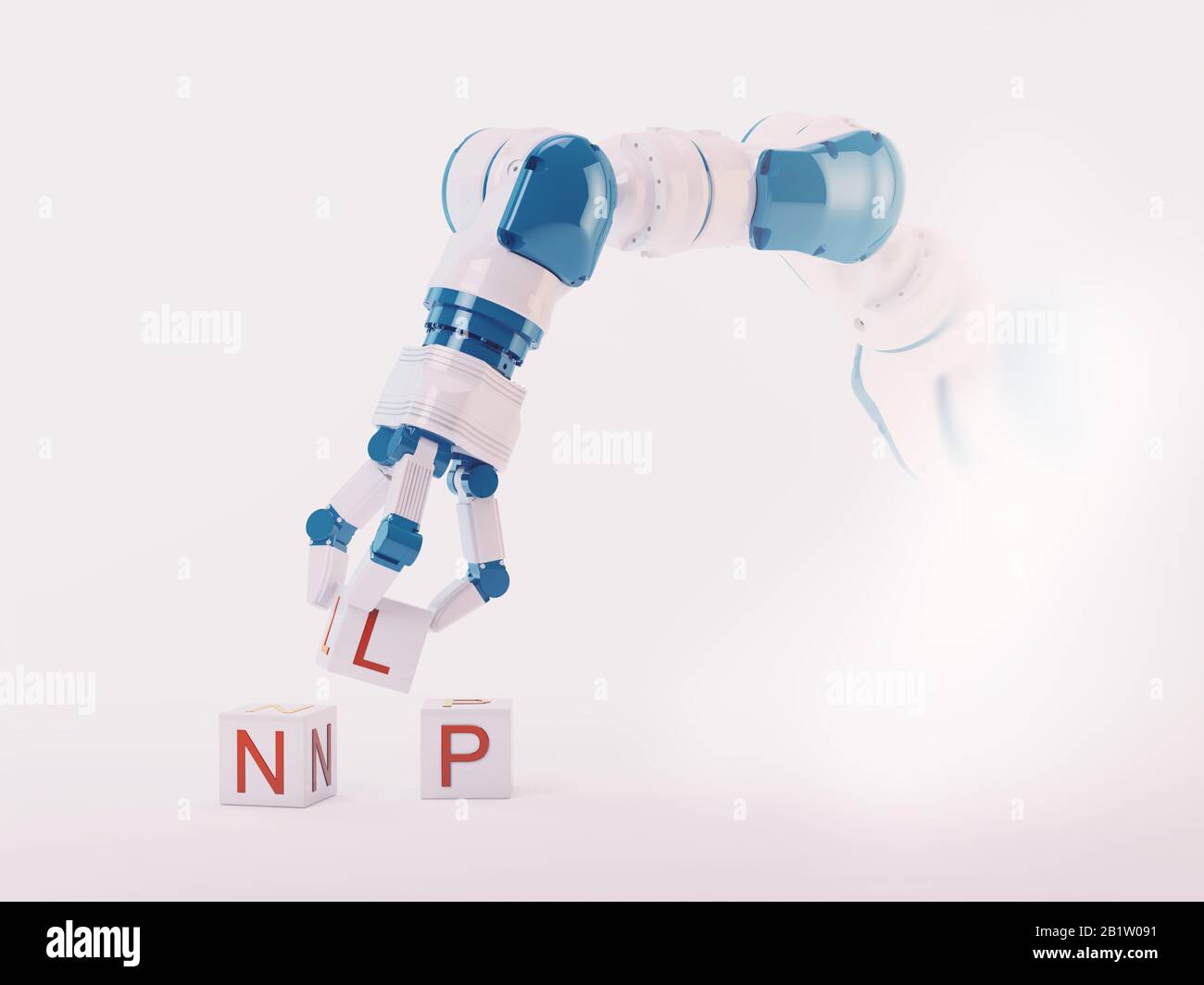 Natural language processing - 3D illustration Stock Photo - Alamy