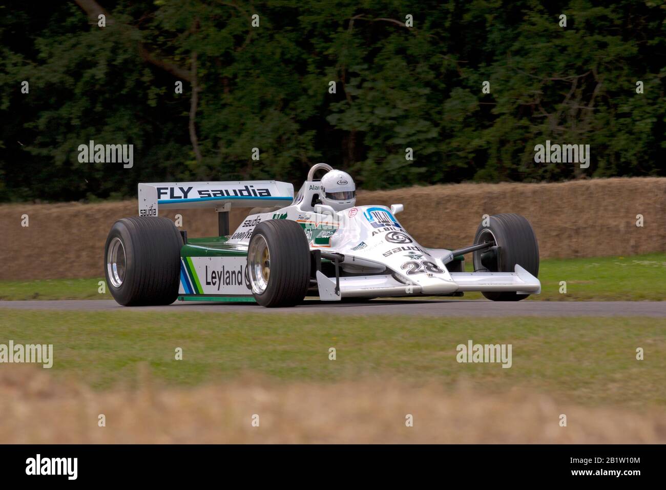 Williams Cosworth FW07 F1 car being demonstrated at the Goodwood ...