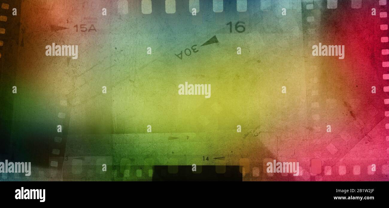 Colorful film negative frames background Stock Photo - Alamy