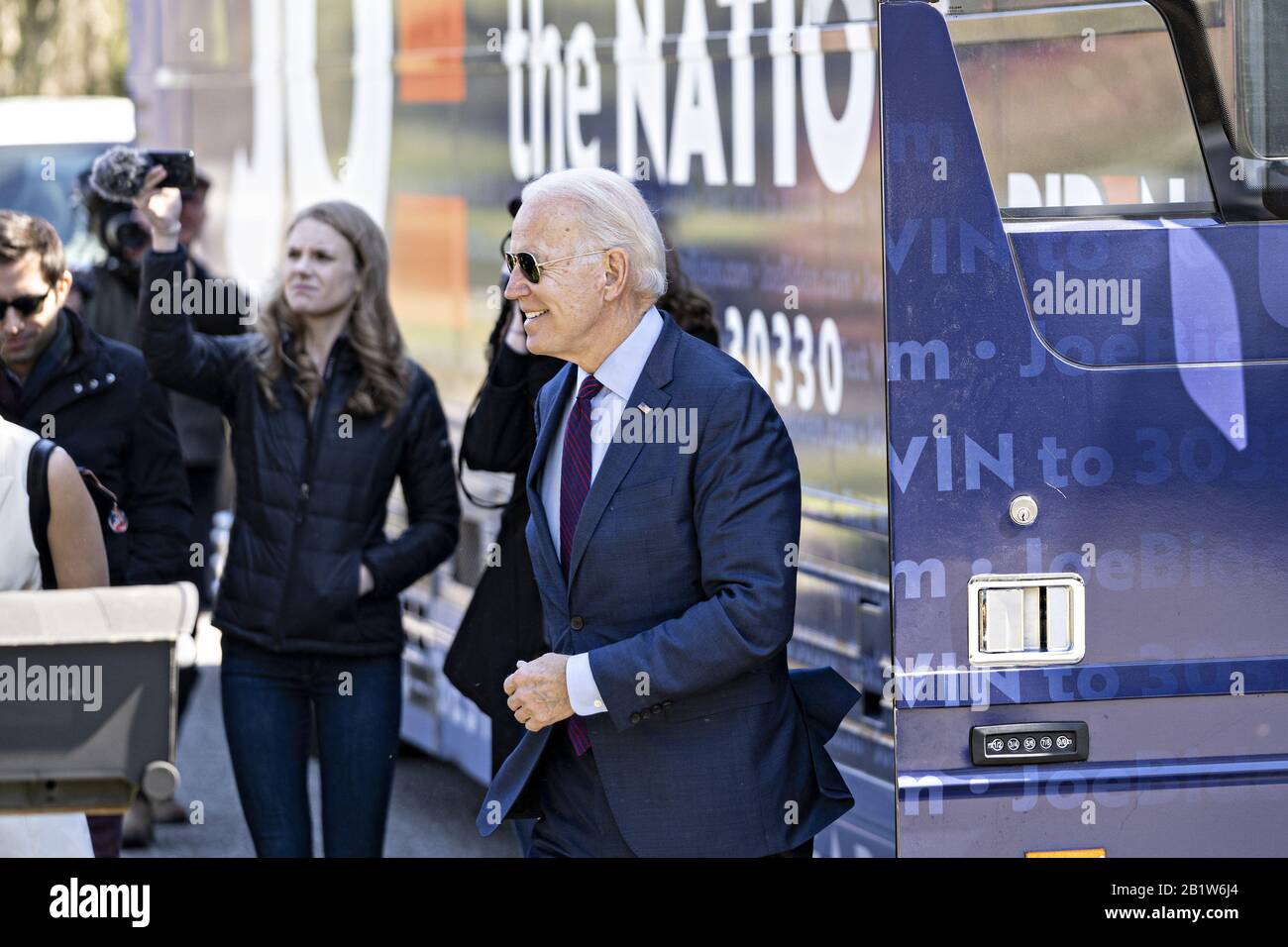 Joe biden campaign bus hi-res stock photography and images - Alamy