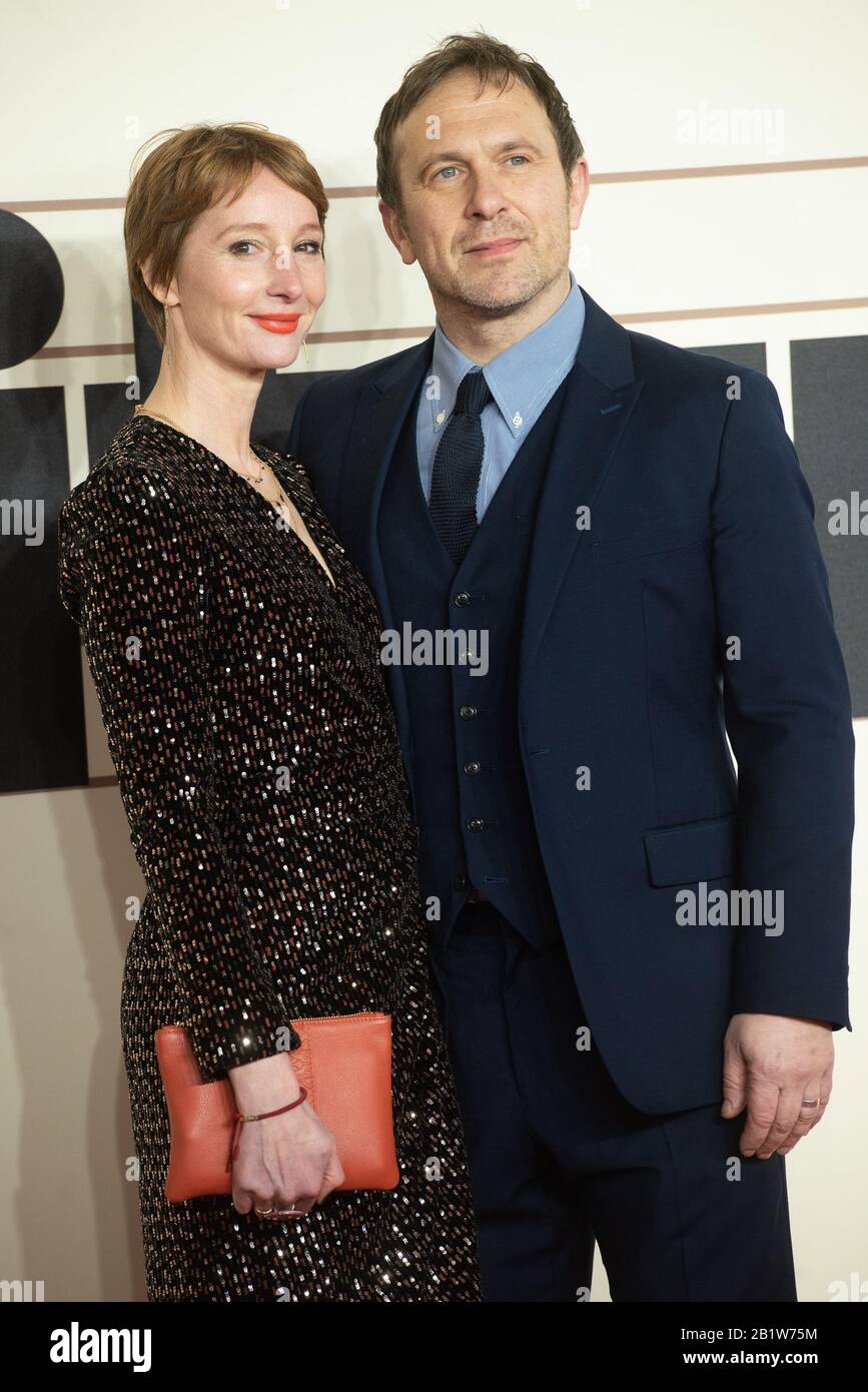 London.UK. Emma Lowndes and partner Jason Merrells at the UK Premiere ...