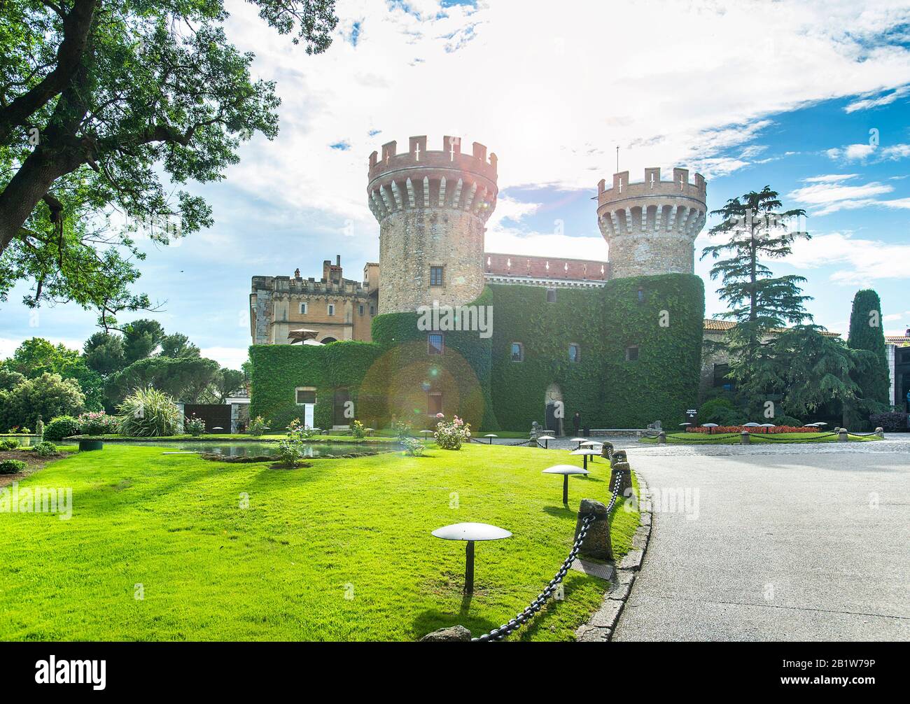 El Castillo de Peralada, Girona, Spain Stock Photo - Alamy