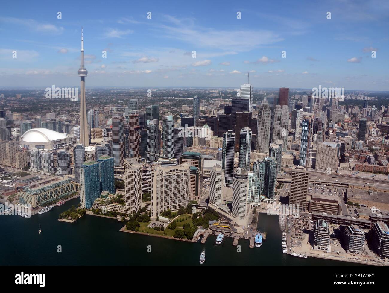 Aerial view of downtown Toronto, Canada Stock Photo - Alamy