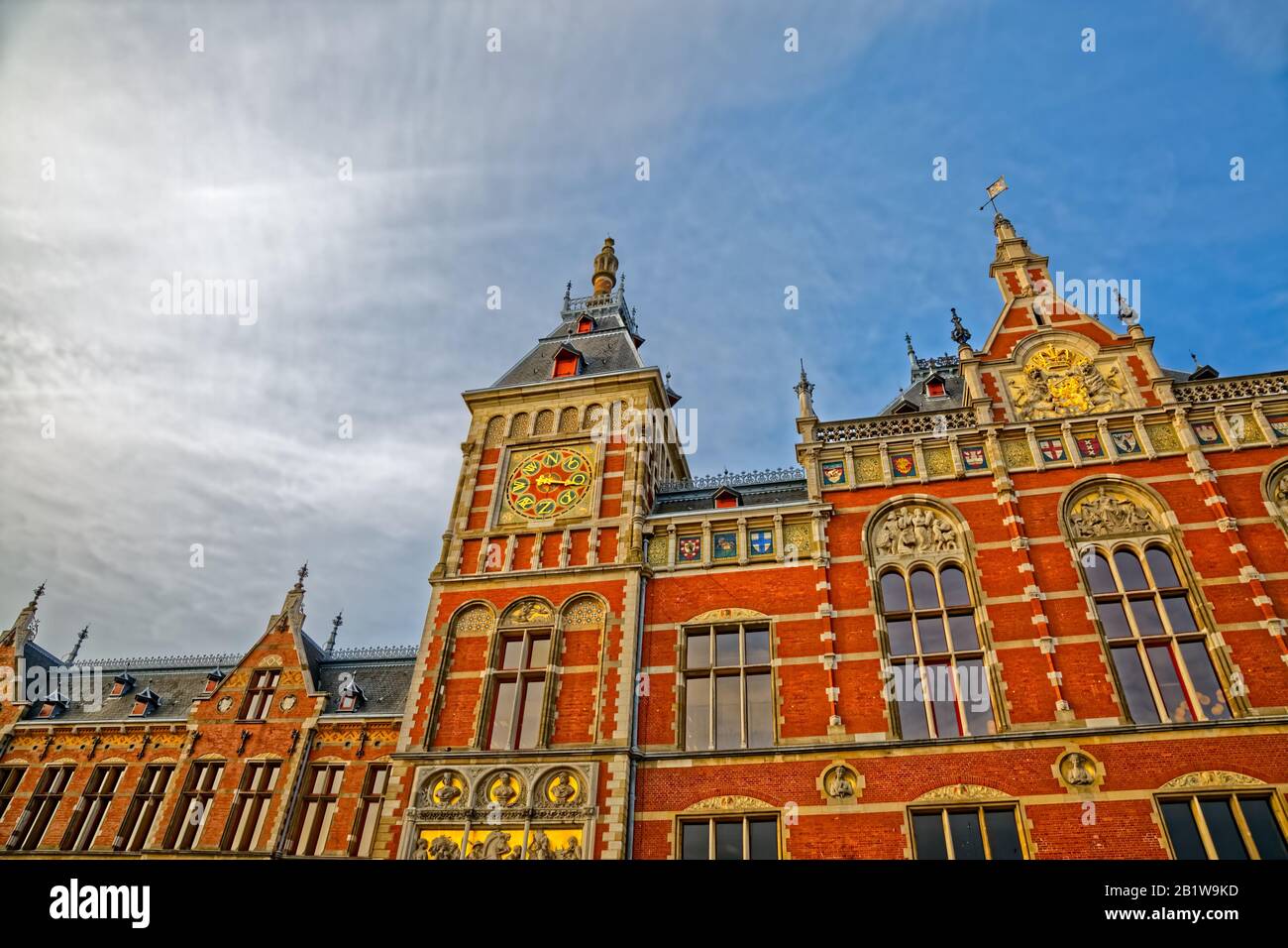 Amsterdam main train station Central Station Netherlands Stock Photo ...