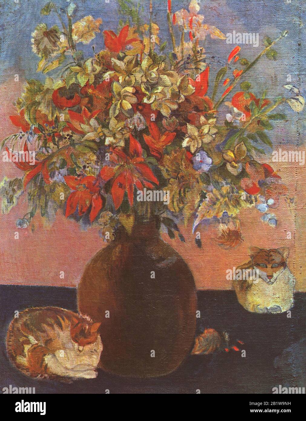 Still Life with Cats (1899) 19th Century Painting by Paul Gauguin ...