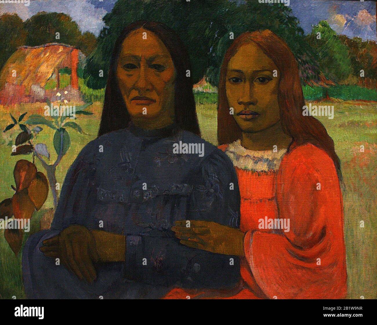 Two Women (circa 1902) Early 20th Century Painting by Paul Gauguin ...
