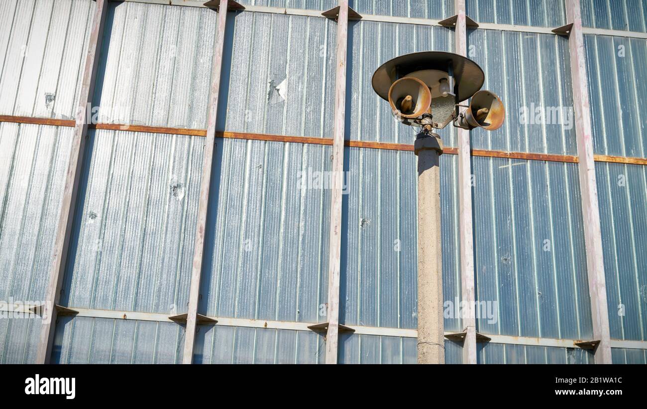 Street light post damaged hi-res stock photography and images - Alamy