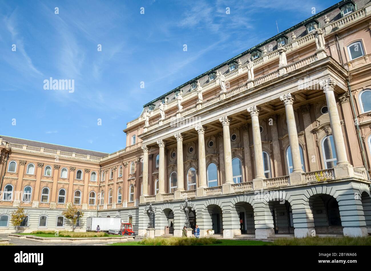 Budapest, Hungary - Nov 6, 2019: Buildings in the complex of Buda ...