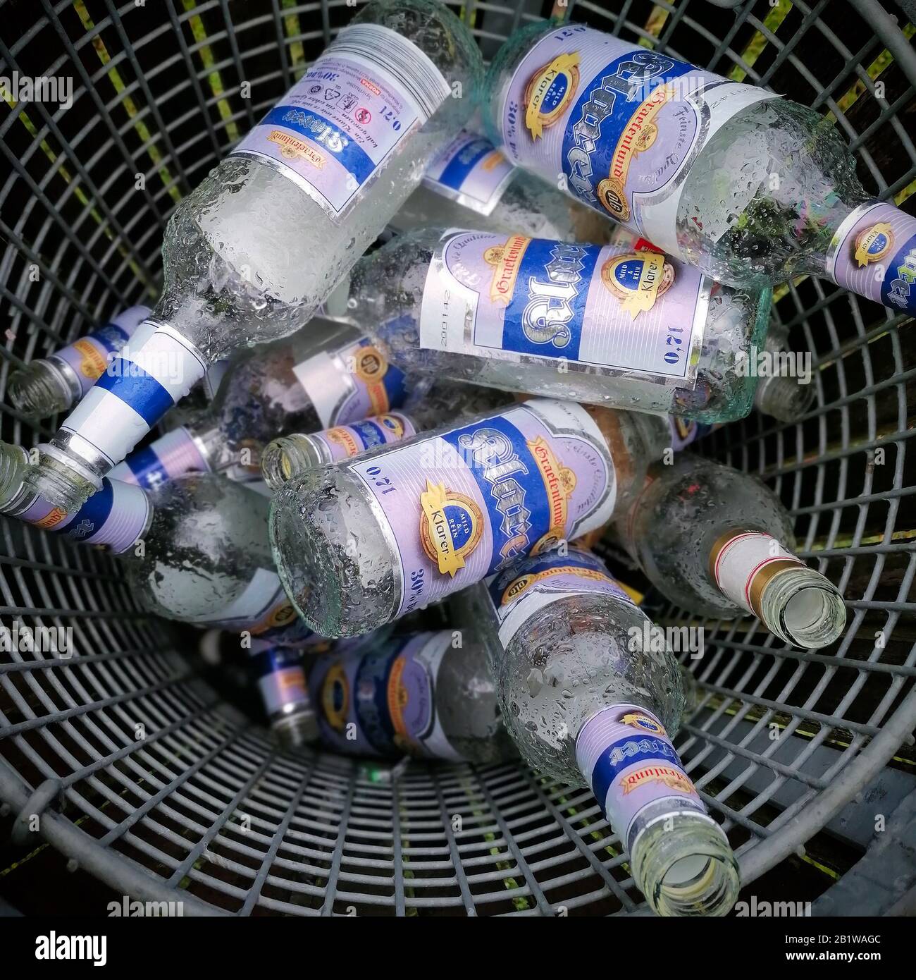 Alcohol bottles bin hi-res stock photography and images - Alamy