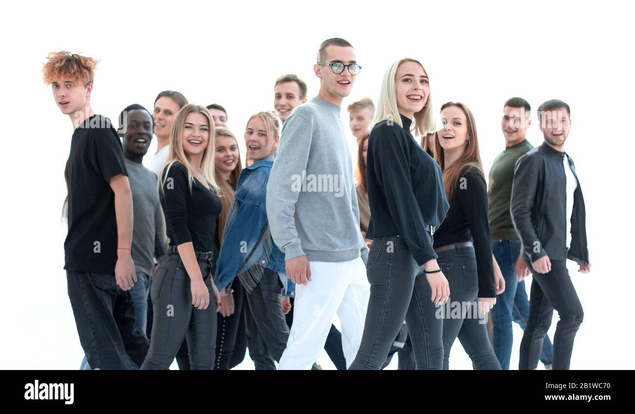 casual young people step in different directions Stock Photo - Alamy