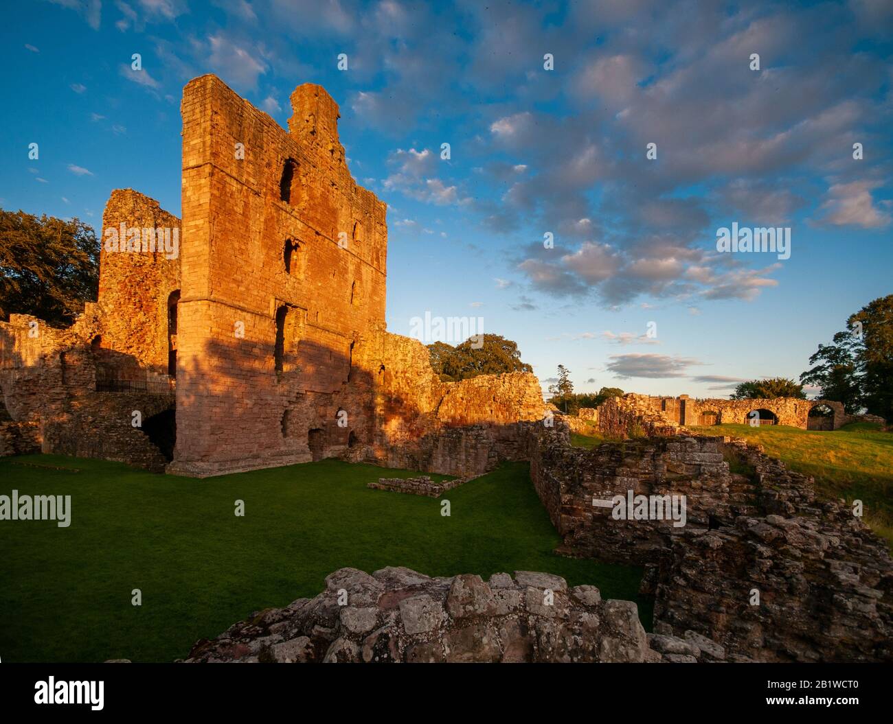 The keep of Norham Castle one of the most powerful of the border ...