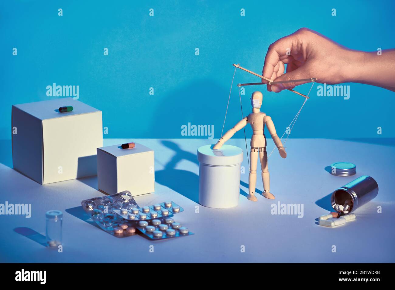 Puppet strings hand hi-res stock photography and images - Alamy