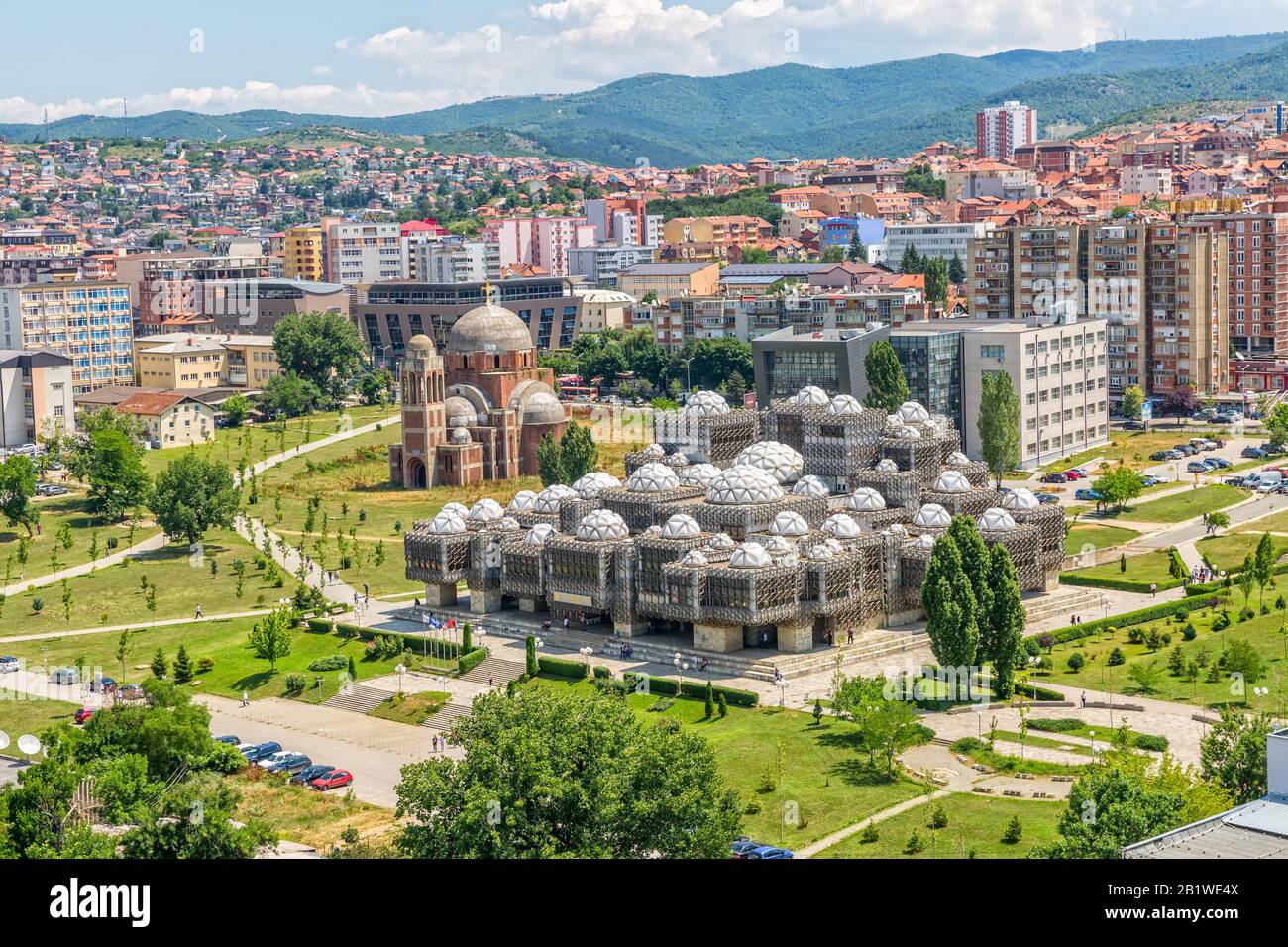 Pristina old buildings aerial hi-res stock photography and images - Alamy