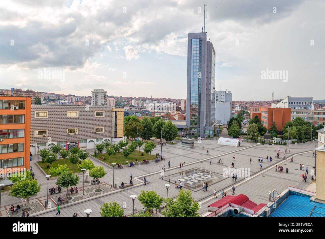 Scanderbeg Square Pristina Stock Photo - Alamy