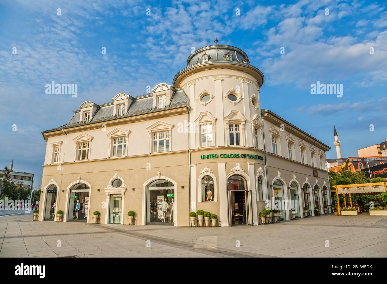 Scanderbeg Square building Pristina Stock Photo - Alamy