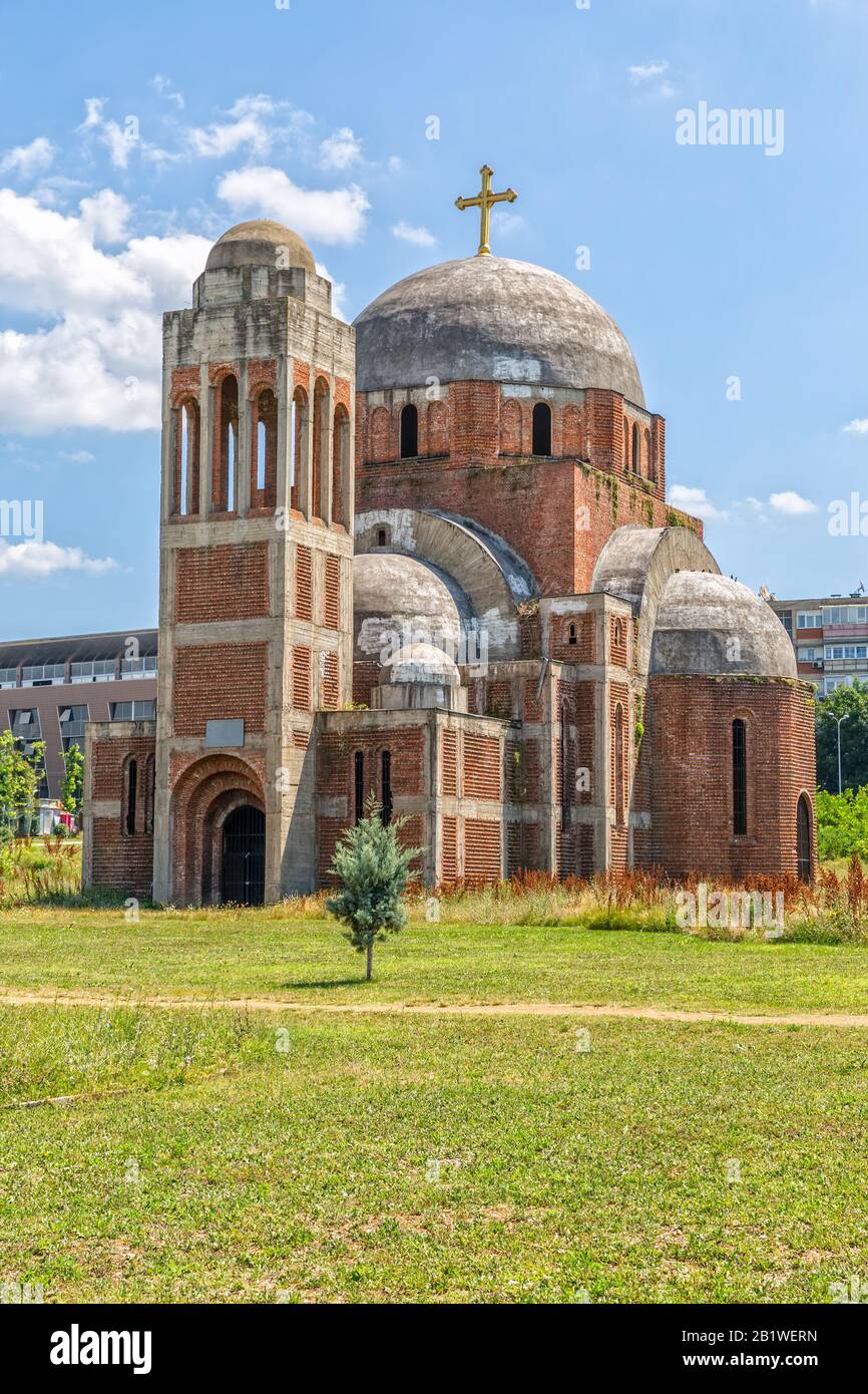 Unfinished Orthodox Cathedral Stock Photo - Alamy