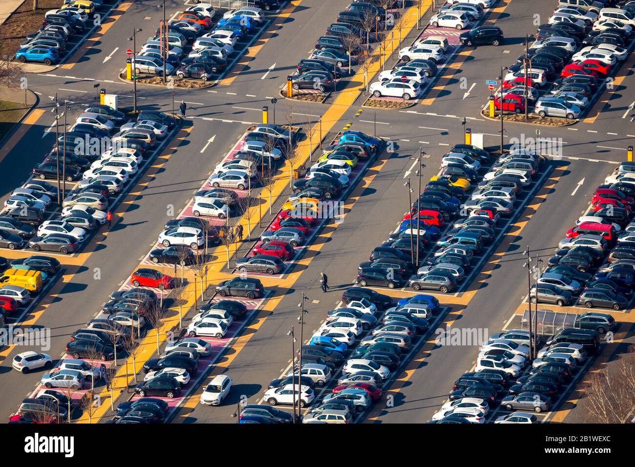 Crowded Mall Parking Lot