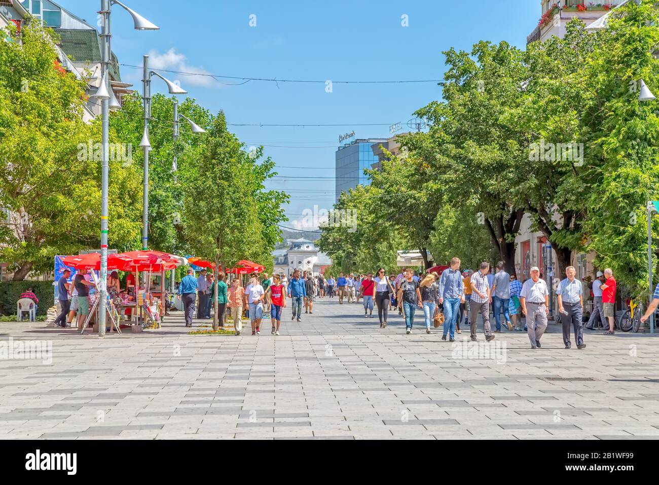 Mother Teresa street in Pristina Stock Photo - Alamy
